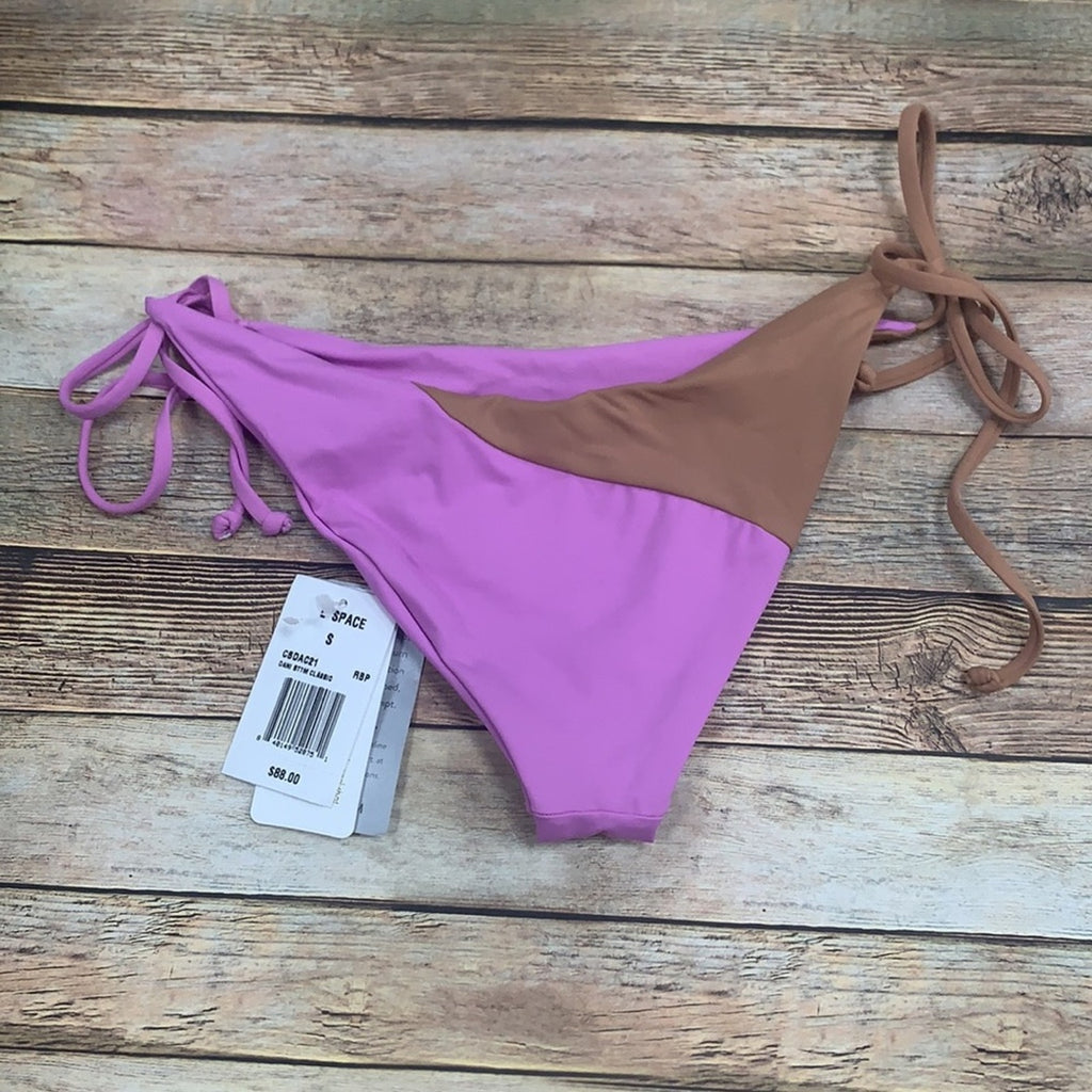 L Space Dani Bikini Bottoms in Rosebud Putty, Size S – Cherry Pickers