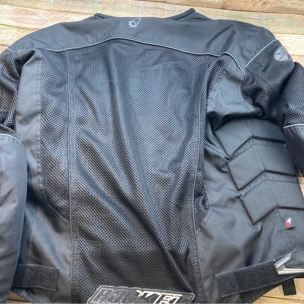 Men's Joe Rocket Mesh Biker Jacket Size: XL Black – Cherry Pickers